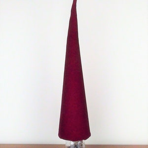 Modern Red Velvet Christmas Tree-unique, Handmade, Original Design ...