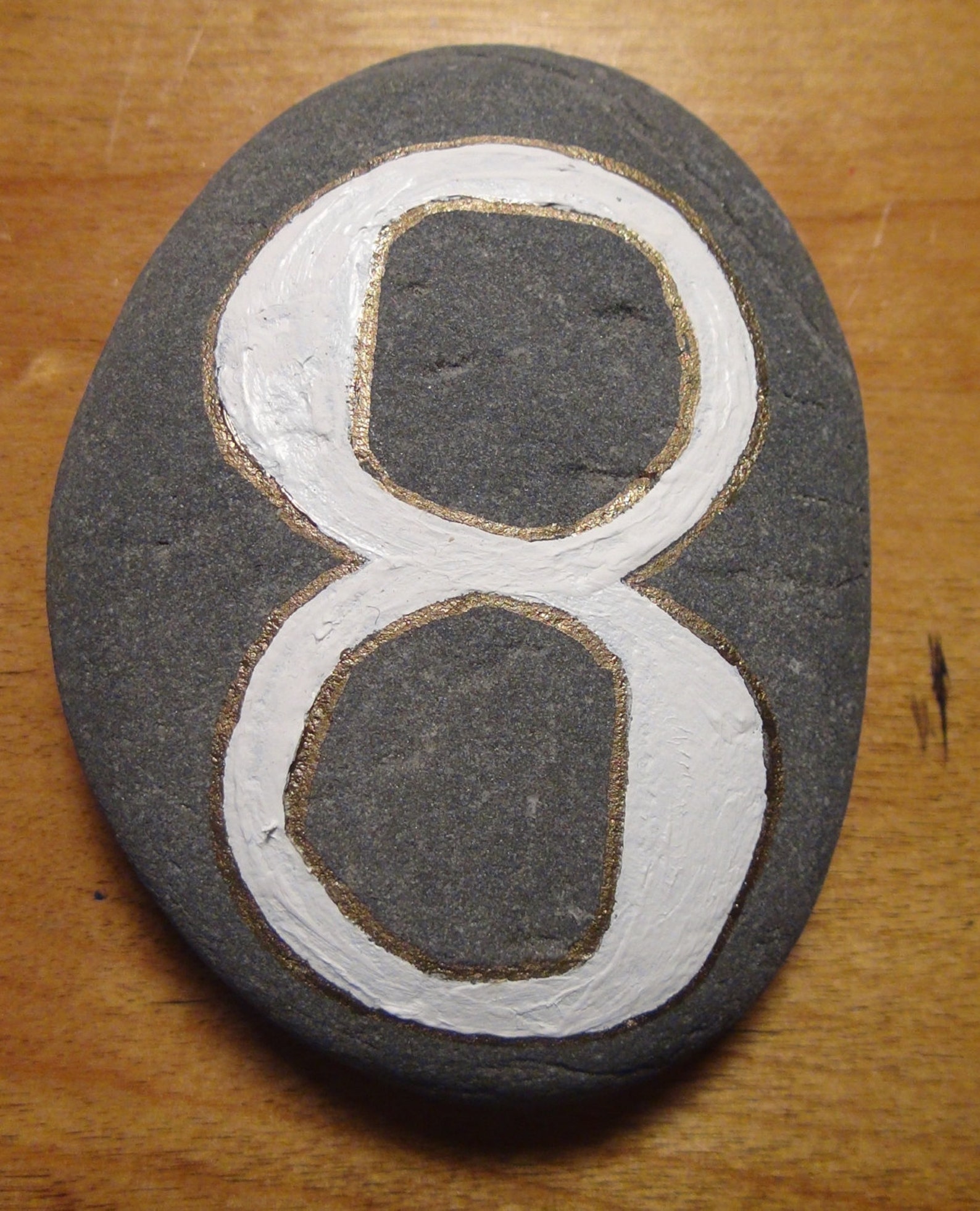 Hand Painted Numbered Rocks-numbers Zero Thru Nine-on Smooth | Etsy