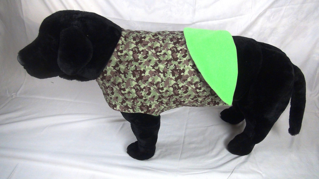 Camouflage Dog Jacket-camo Swag-reversible Camouflage to Neon Bright ...