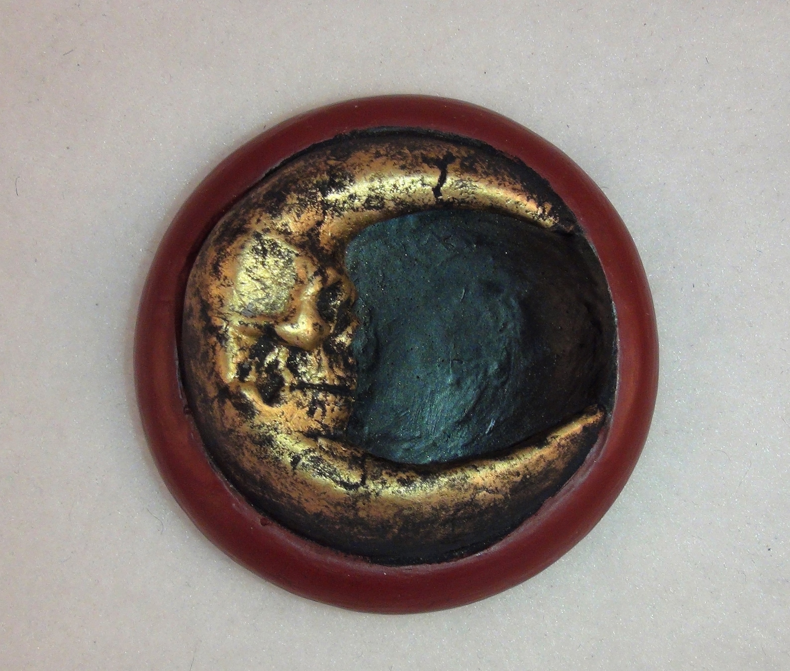 SKULL MOON Sculpture-original, Unique Wall Art-incredible Detailed ...