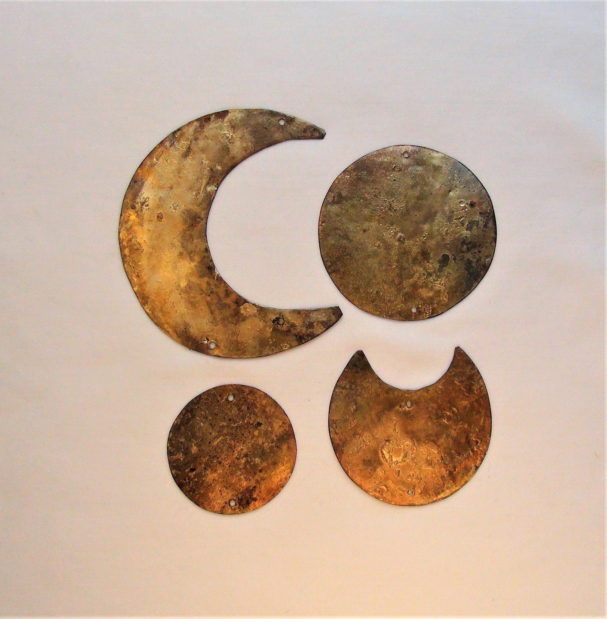 MOON PHASE Shapes-do It Yourself Rustic Gold Metal Moon | Etsy