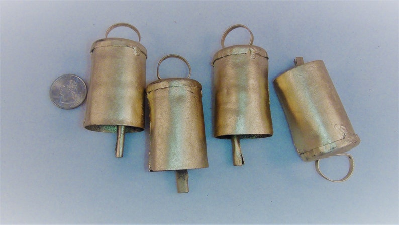 4 LUMINOUS Bright Gold Bells-shimmering 3 Bells Make - Etsy