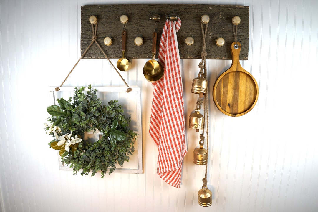 Castle Bell Hanging - Four Bright Gold Bells on Thick Jute - Perfect ...