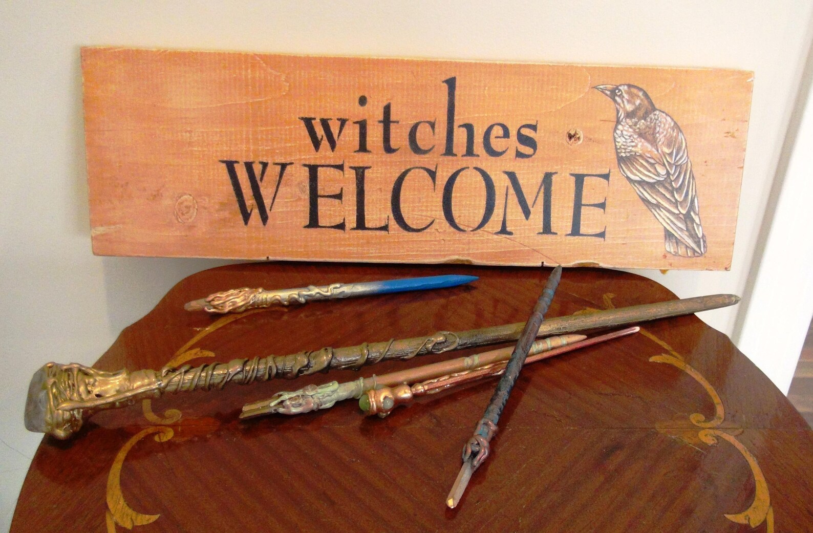WITCHES WELCOME Sign-hand Painted Unique and Original-orange - Etsy