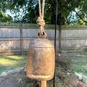 THUNDER BELL - Gigantic 11" or 12" Rustic Gold Bell With Big Booming ...