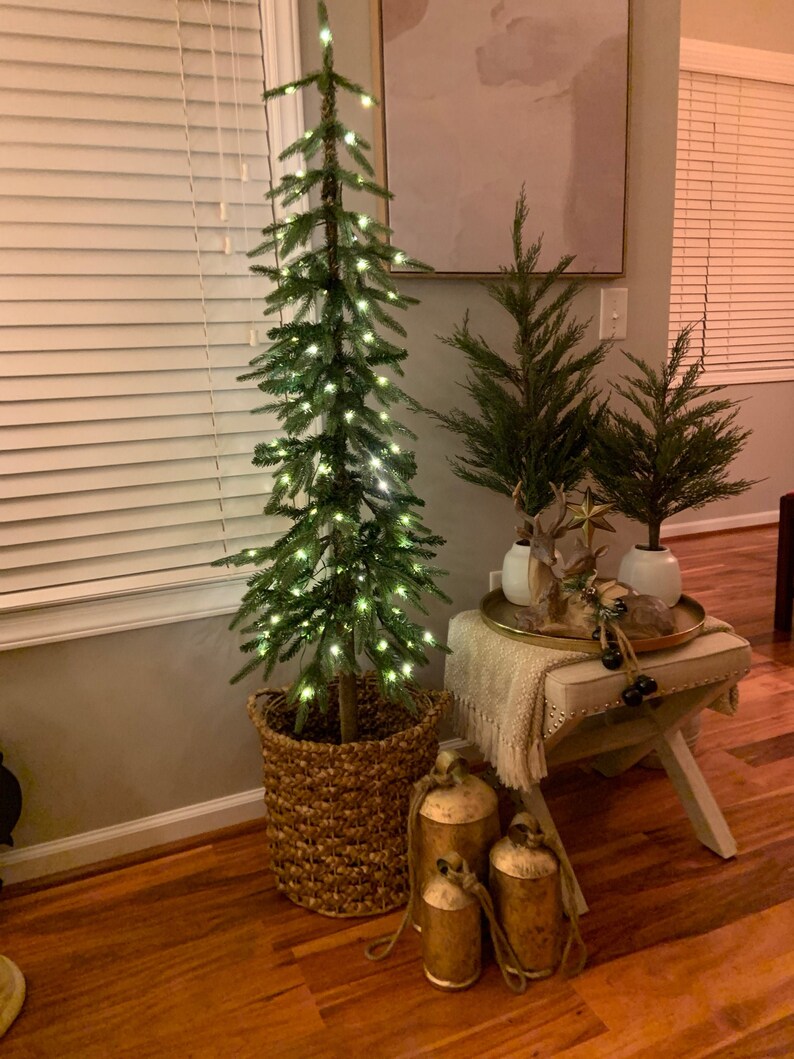 Yuletide Bells Set of 3 Large Rustic Gold Bells With Rope - Etsy