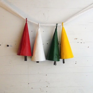 MULTI-COLOR BELLS for Holiday Decoration-brilliant Red, Green, White ...