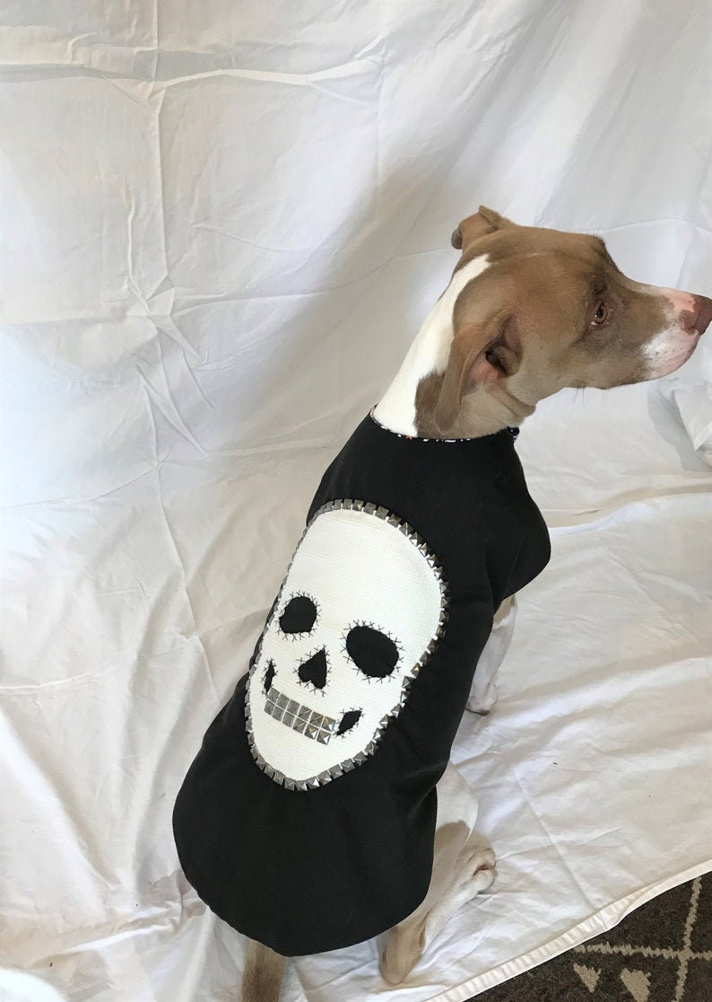 SKULL FACE Dog Coat-handmade Unique SWAGGIEDOG Original | Etsy