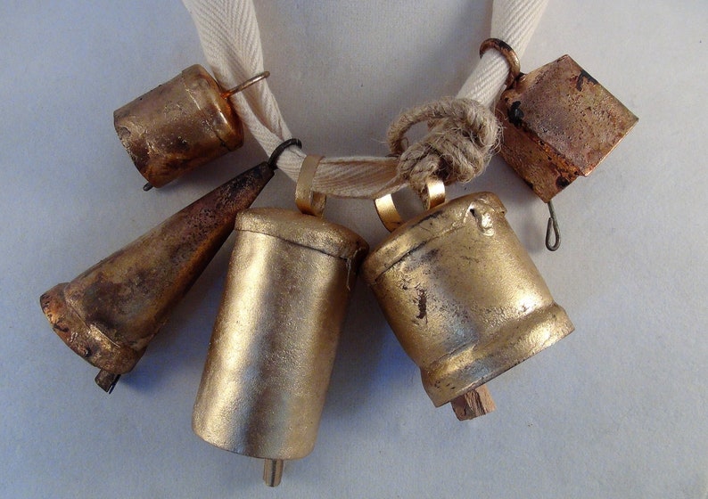 GOLD BELL SAMPLER-5 Bells-Various Sizes for Craft | Etsy
