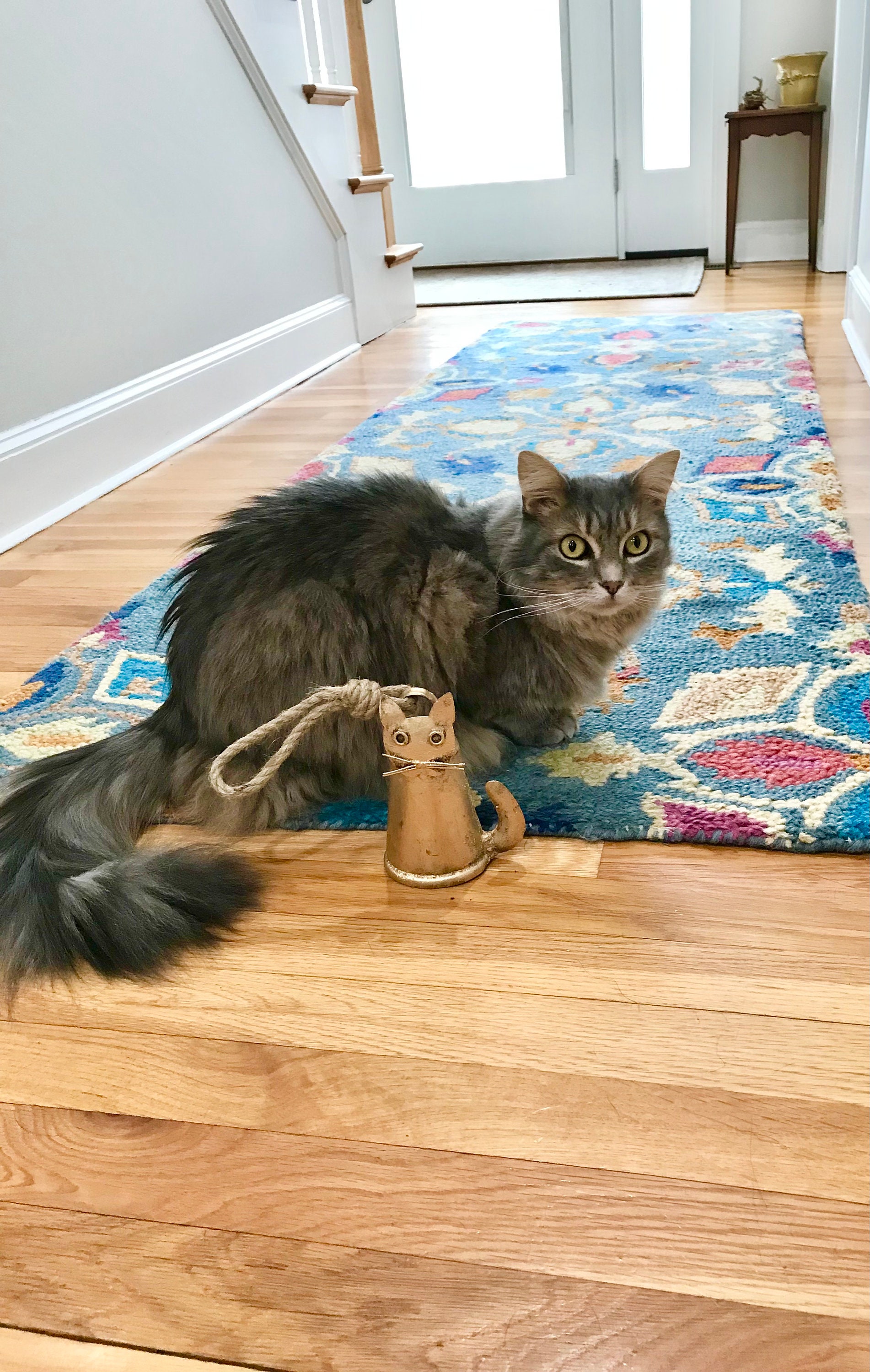 Mr. Meowsur CAT BELL in Gold Rustic Farmhouse Style - Adorable Ringing ...