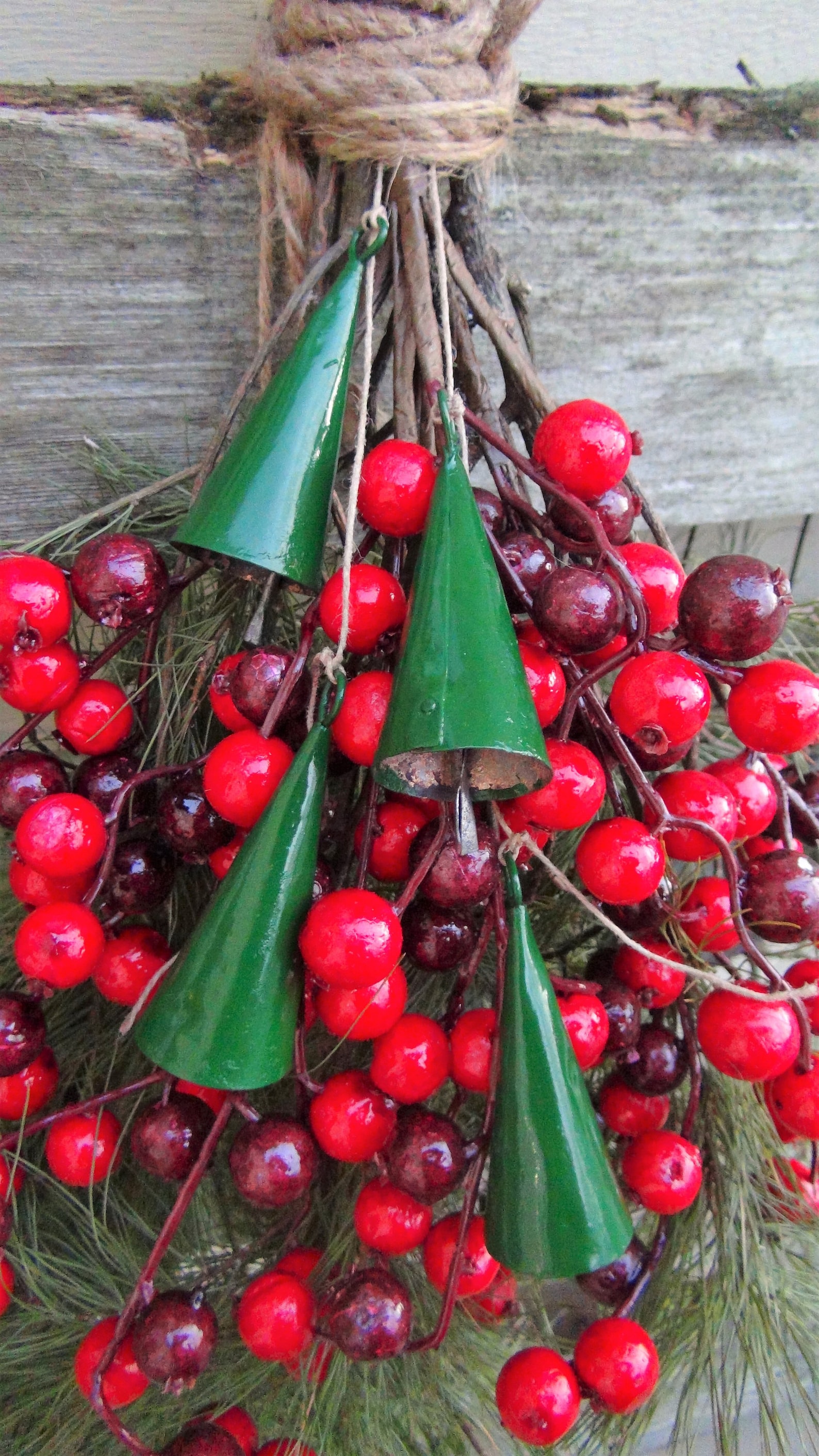 GREEN BELLS for Holiday Decoration-festive Green 3 Bells - Etsy