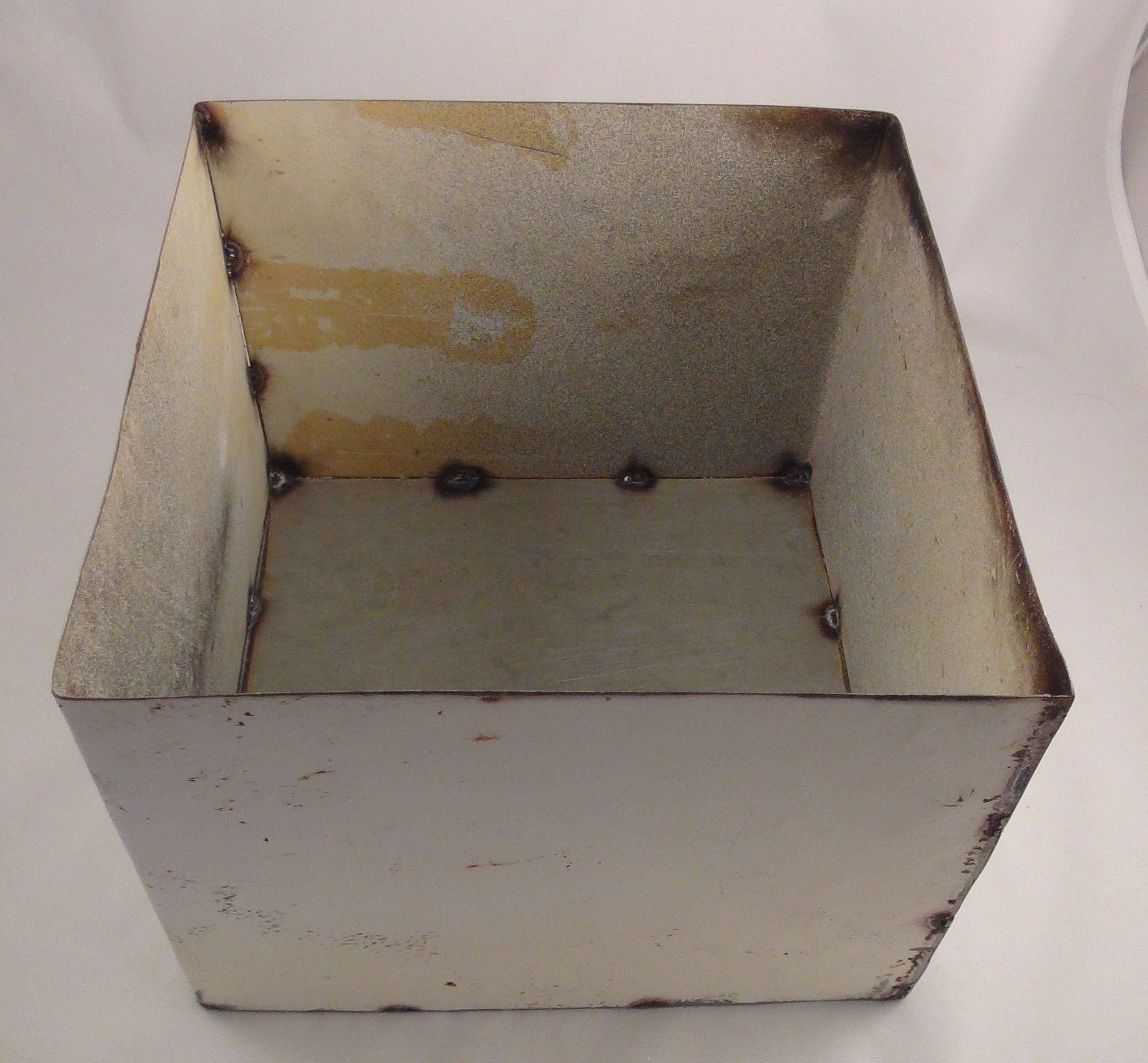Large Industrial Box-upcycled Metal Made From Old Signs Into | Etsy