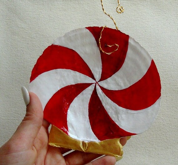 Hand Painted Scallop Shell Christmas Ornament Shell From | Etsy