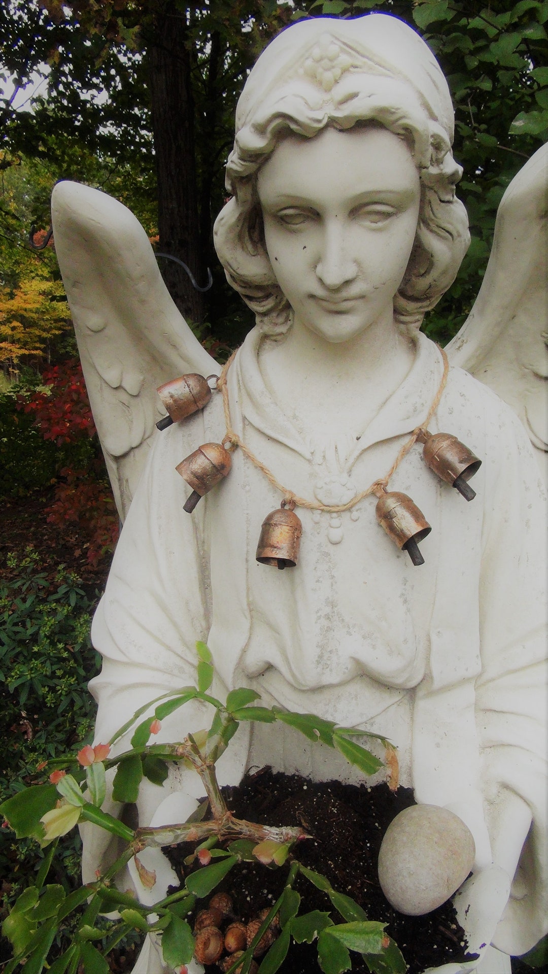 GUARDIAN ANGEL Bells-5 Handmade Brass Bells-great for Craft Projects ...
