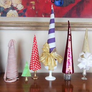 Modern Red Velvet Christmas Tree-unique, Handmade, Original Design ...