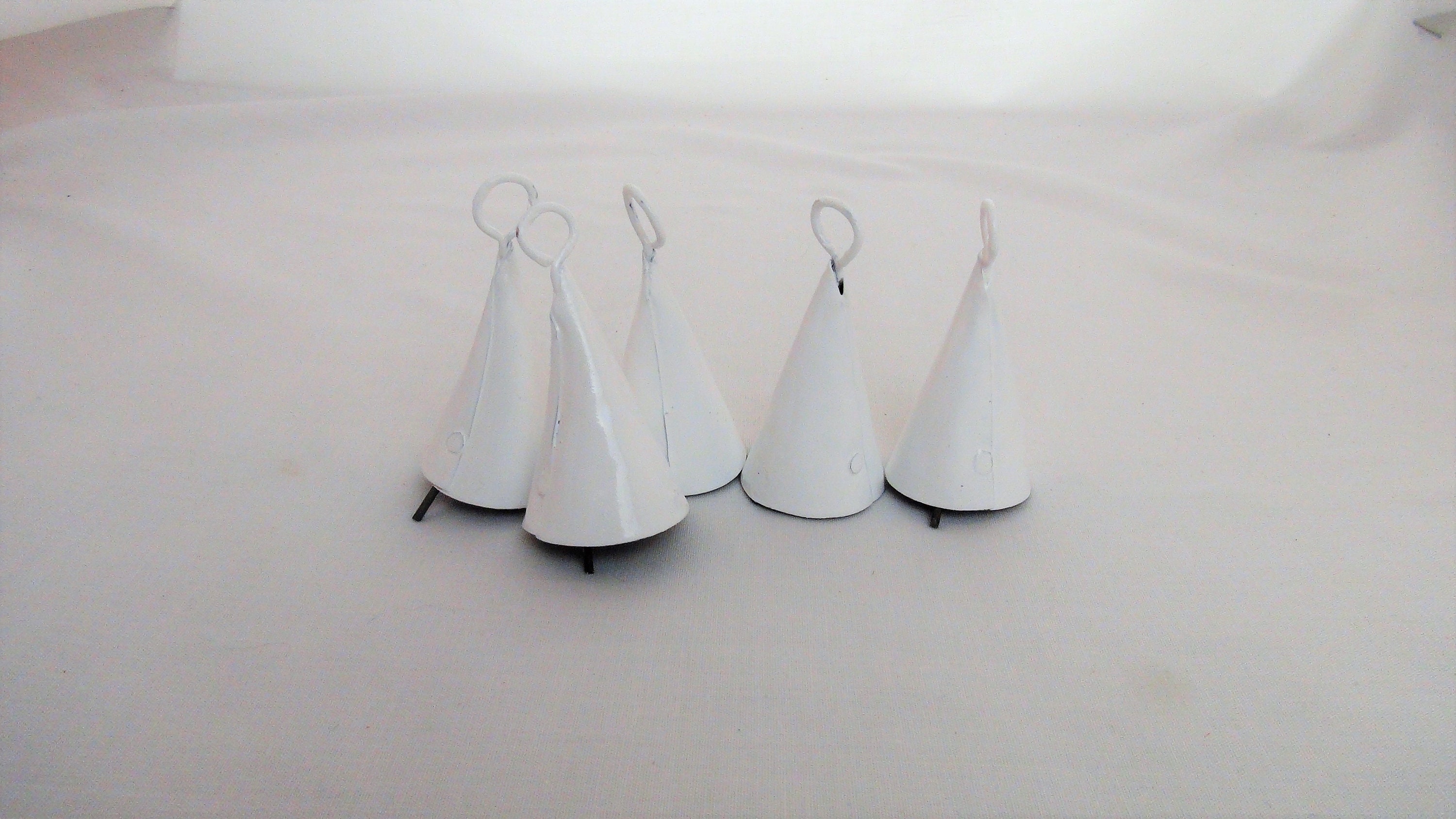 Pure White Bells for Holiday Christmas Decorations | Etsy