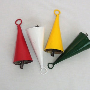 MULTI-COLOR BELLS for Holiday Decoration-brilliant Red, Green, White ...