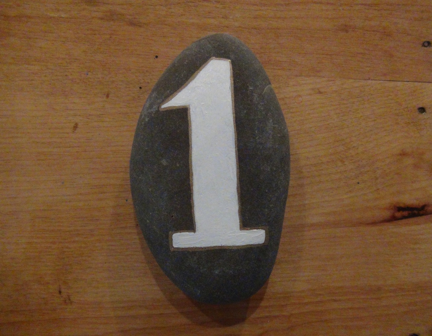 Hand Painted Numbered Rocks-Numbers Zero Thru Nine-On Smooth | Etsy