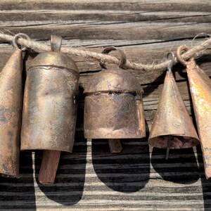 BARN BELLS in Small Sizes- 5 Distinctive Golden Rustic Bells - Full of ...