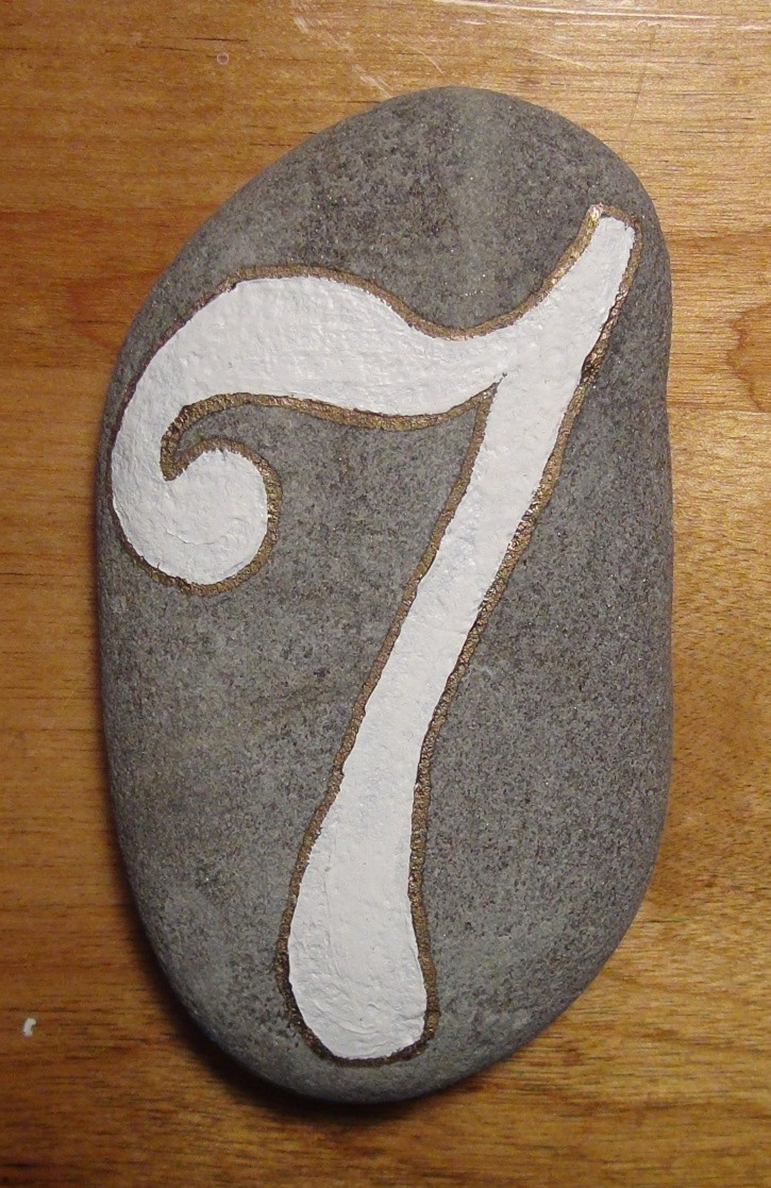 Hand Painted Numbered Rocks-Numbers Zero Thru Nine-On Smooth | Etsy