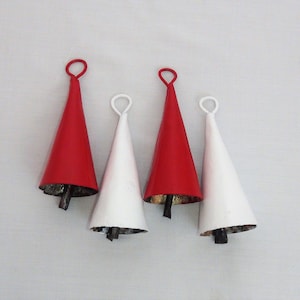 MULTI-COLOR BELLS for Holiday Decoration-brilliant Red, Green, White ...