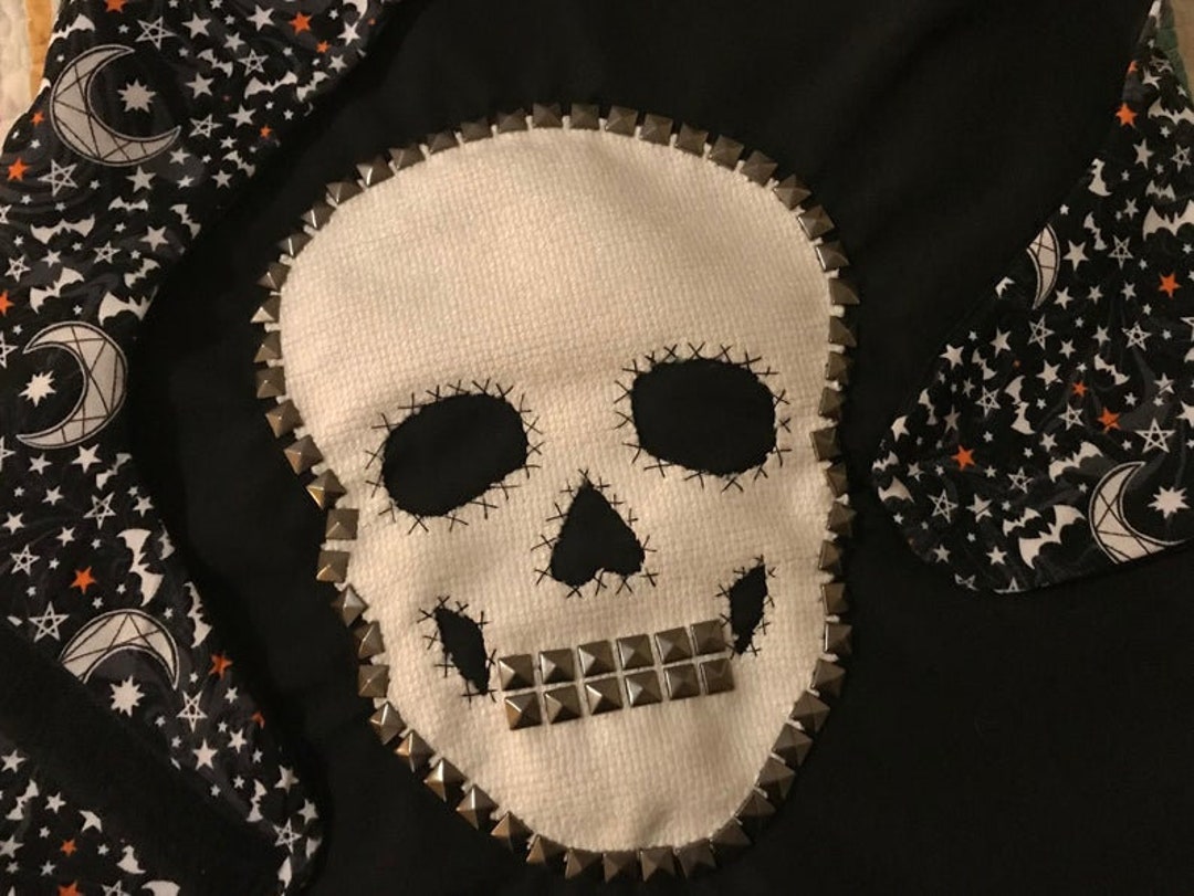 SKULL FACE Dog Coat-handmade, Unique SWAGGIEDOG Original- Skull W/large ...