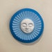 SUN FACE DISC & Reaching Rays of Light in Shades of Blue - Wall Art or ...