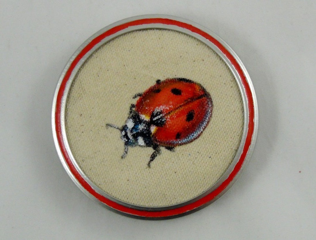 Bug on a Jar - Hand Painted Mason Jar Lids - Ladybug, Grasshopper and ...