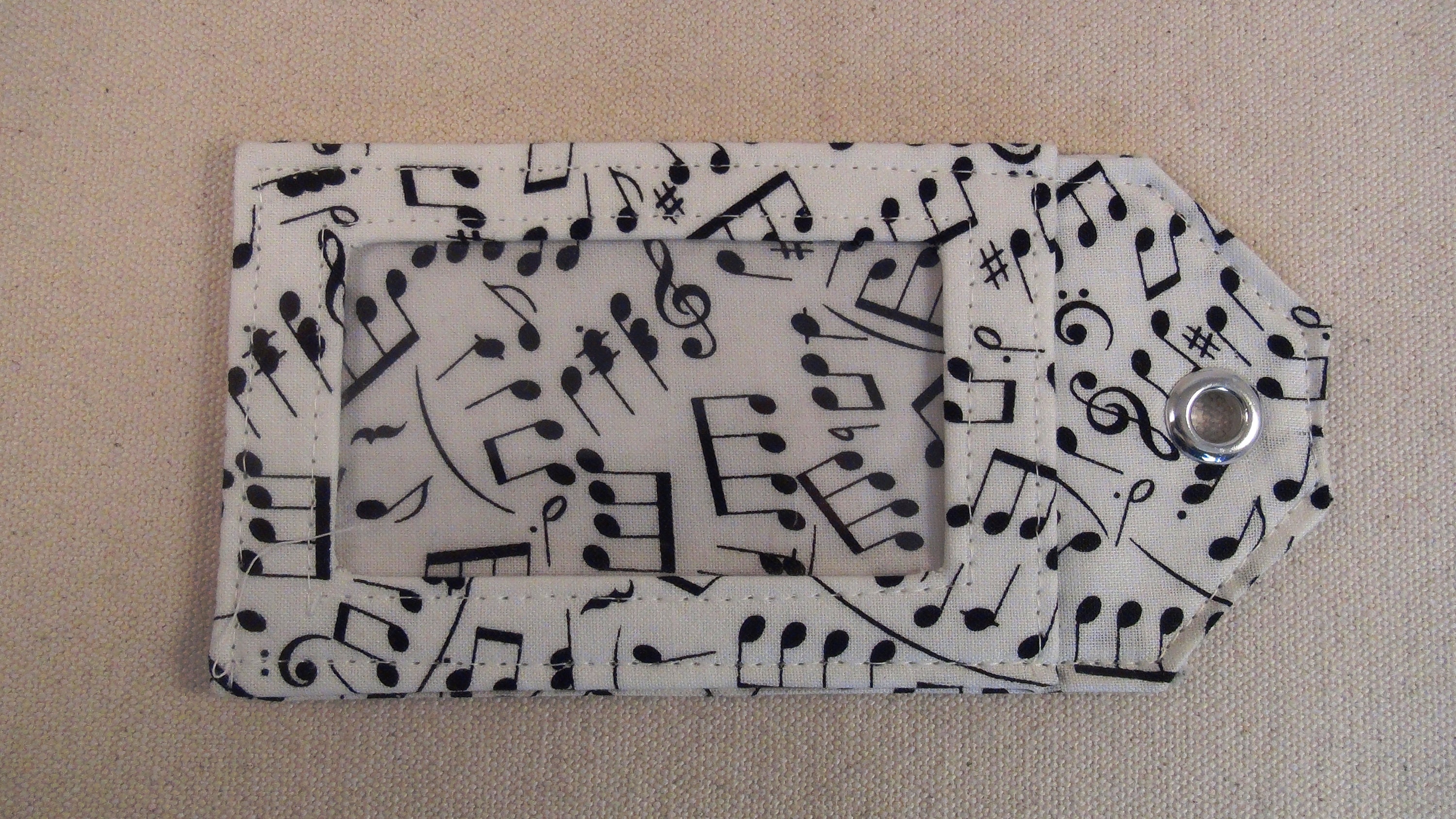 Musical Notes Luggage ID Tags-Hand Sewn for Students Moms | Etsy