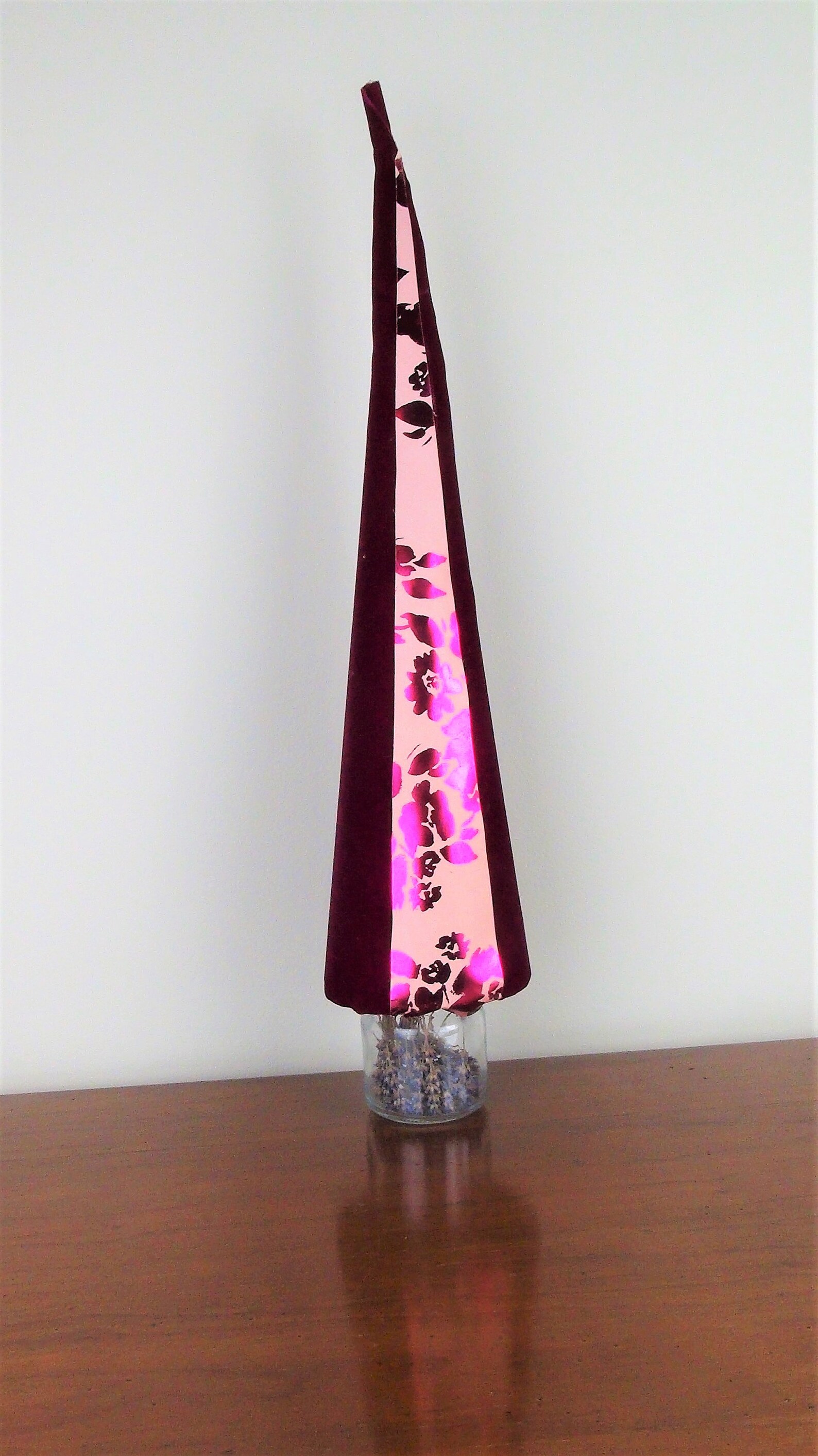 Modern Red Velvet Christmas Tree-unique Handmade Original - Etsy