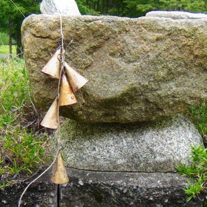 FAIRY Bells - Rustic Gold Triangular 2" Bells - for Garlands, Farmhouse ...