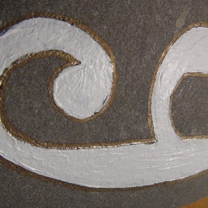 Hand Painted Numbered Rocks-numbers Zero Thru Nine-on Smooth Beach ...