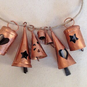 COPPER Painted BELLS Variety Pack-sample 7 of Our Popular Copper Bells ...