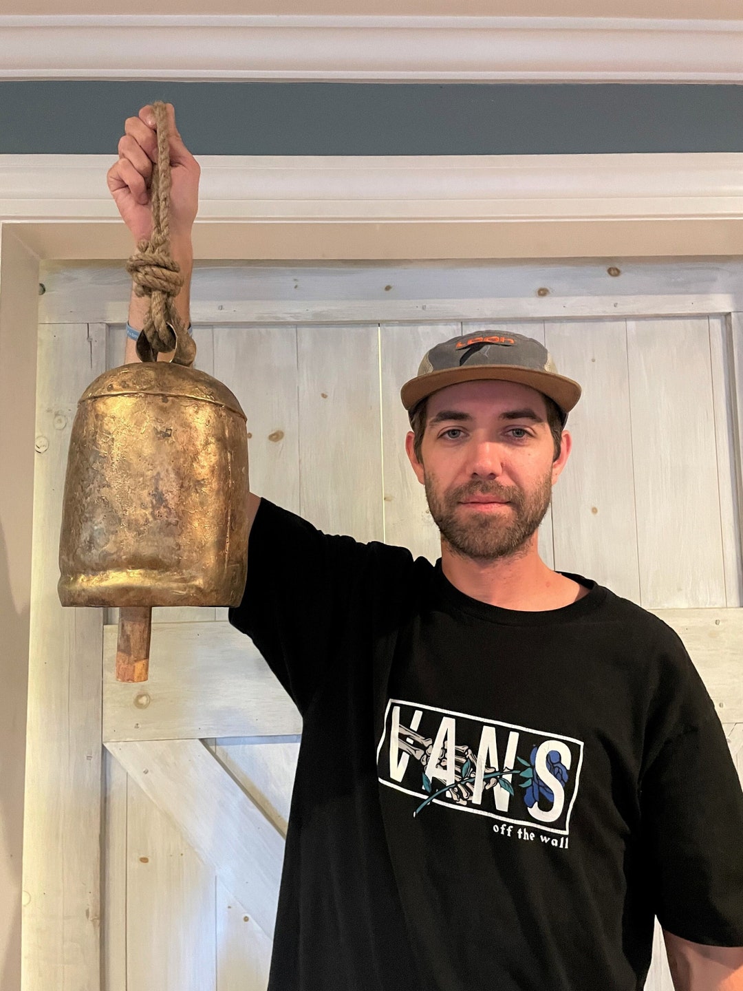 THUNDER BELL - Gigantic 11" or 12" Rustic Gold Bell With Big Booming ...