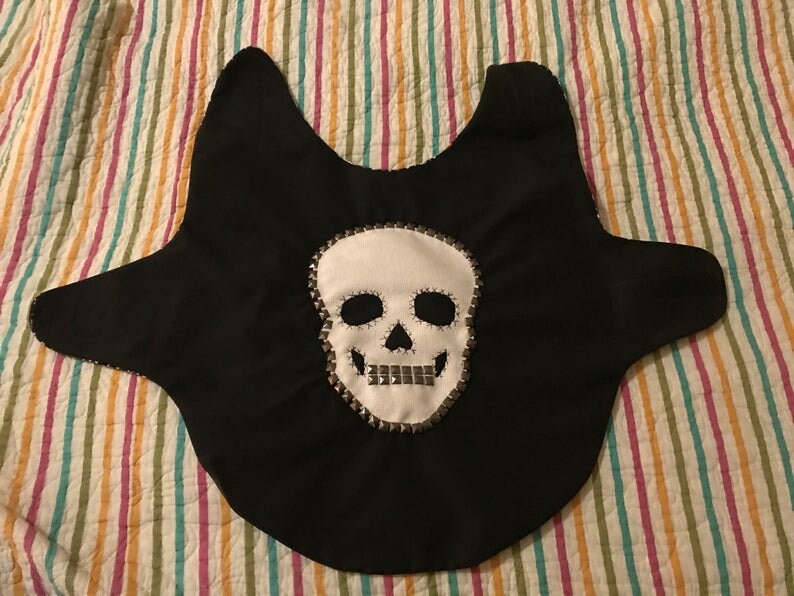 SKULL FACE Dog Coat-handmade, Unique SWAGGIEDOG Original- Skull W/large ...