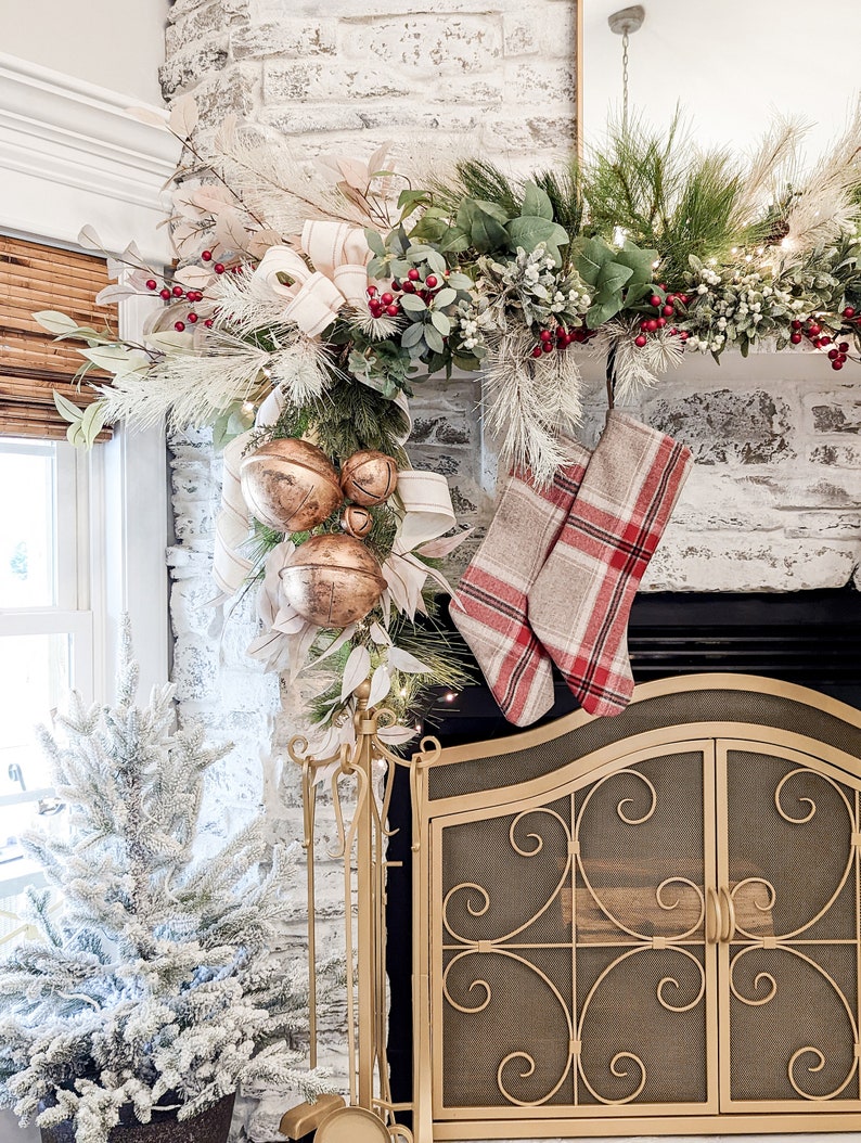 Jingle Bells Rustic Gold Bells in Four Sizes for Christmas - Etsy