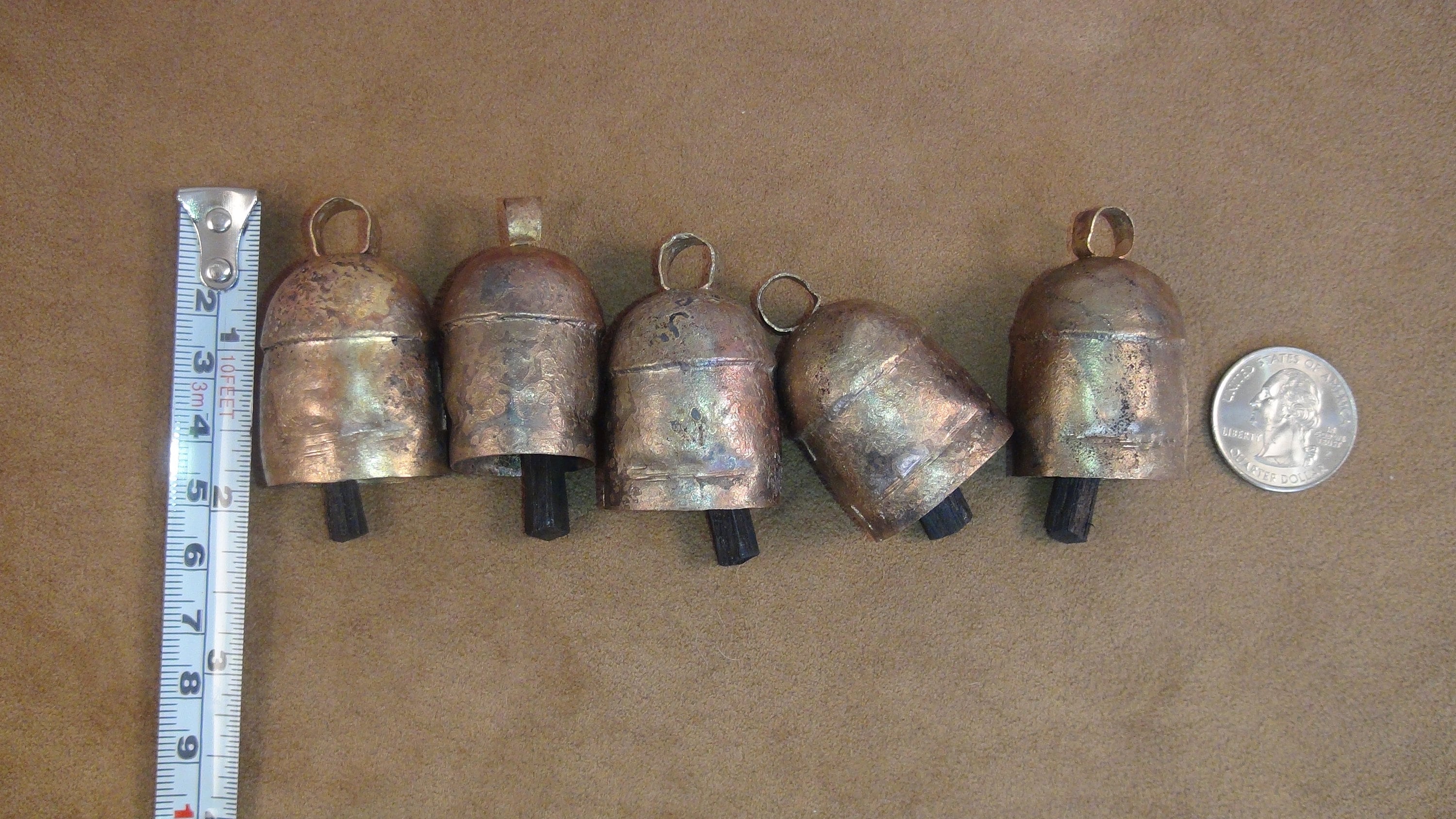 GUARDIAN ANGEL Bells-5 Handmade Brass Bells-Great for Craft | Etsy