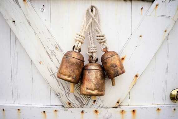 CHONKY BELLS Large Sizes Set of 3 Heavy Rustic Bells on - Etsy