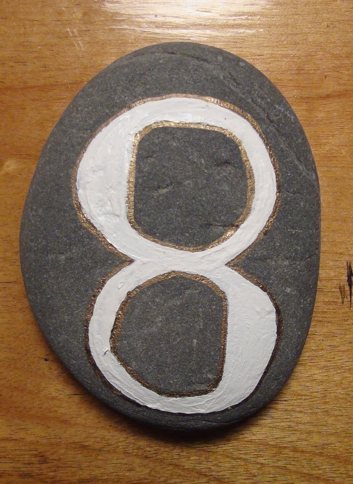 Hand Painted Numbered Rocks-numbers Zero Thru Nine-on Smooth | Etsy