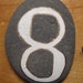 Hand Painted Numbered Rocks-numbers Zero Thru Nine-on Smooth - Etsy