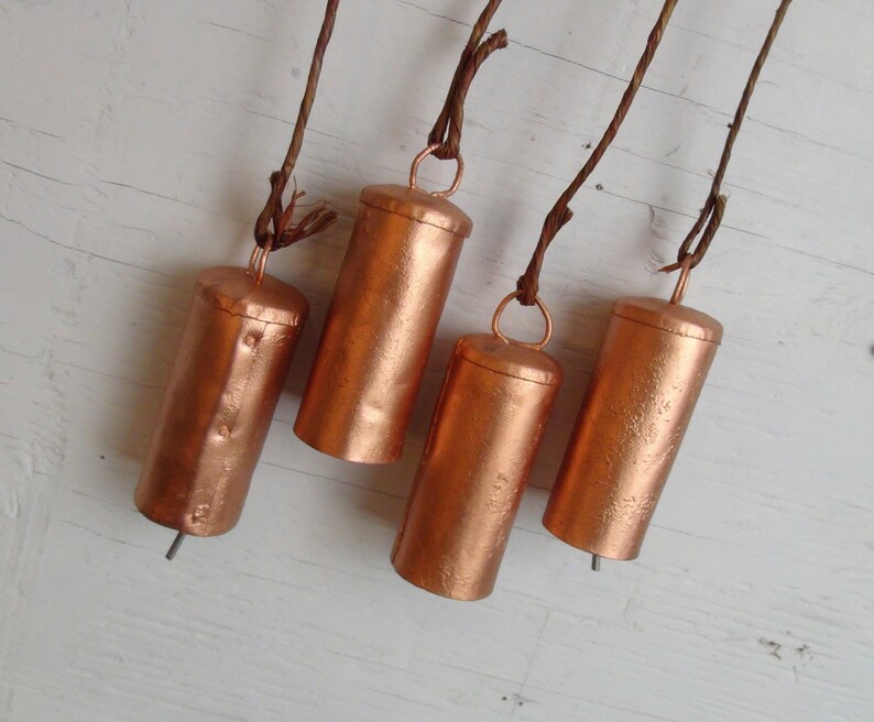 The PERFECT Wind Chime Bells! Large, Long, Copper Painted, Melodic Ring ...