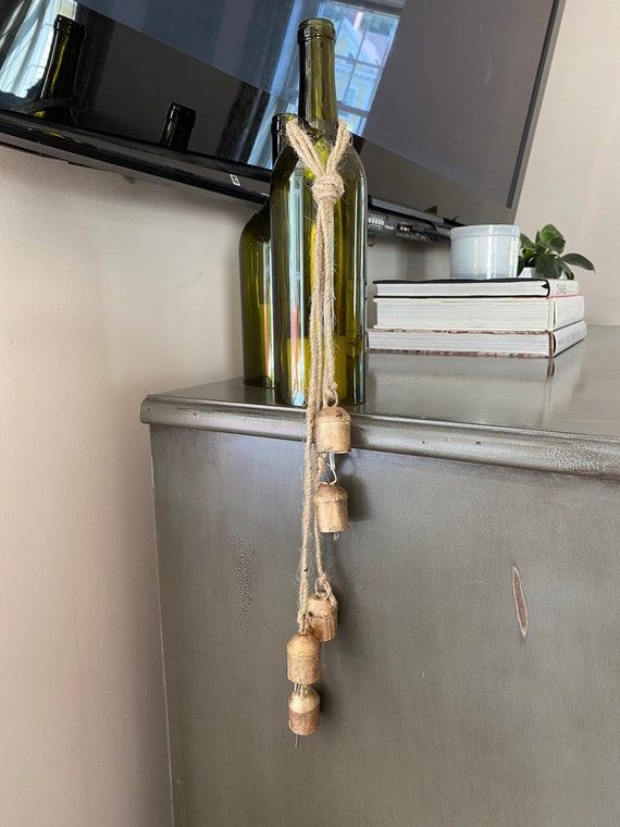 Zen Bells Bell Hanging With Five 2 Gold Bells and Jute - Etsy