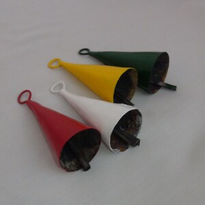 MULTI-COLOR BELLS for Holiday Decoration-brilliant Red, Green, White ...