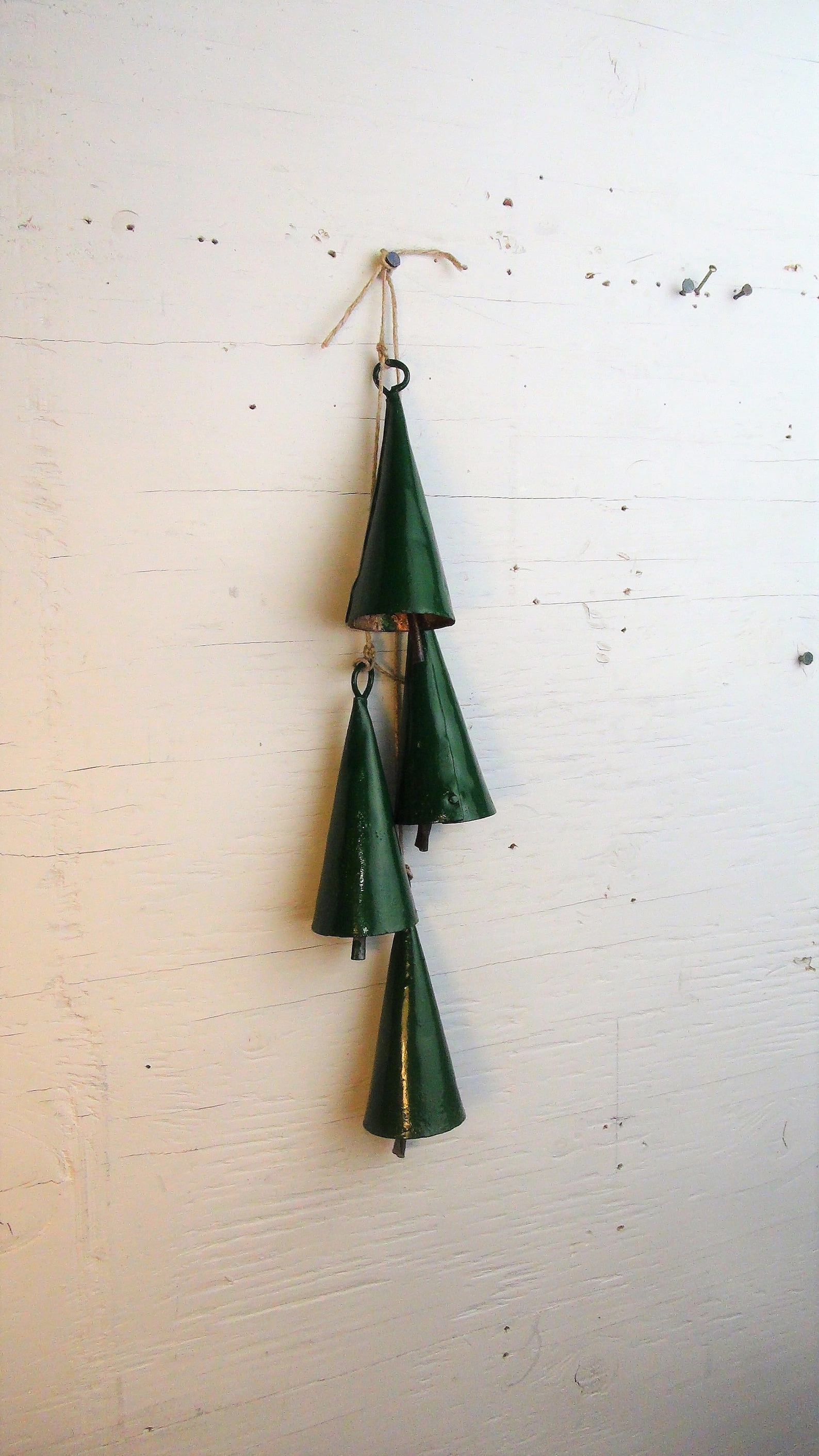 GREEN BELLS for Holiday Decoration-festive Green 3 Bells - Etsy