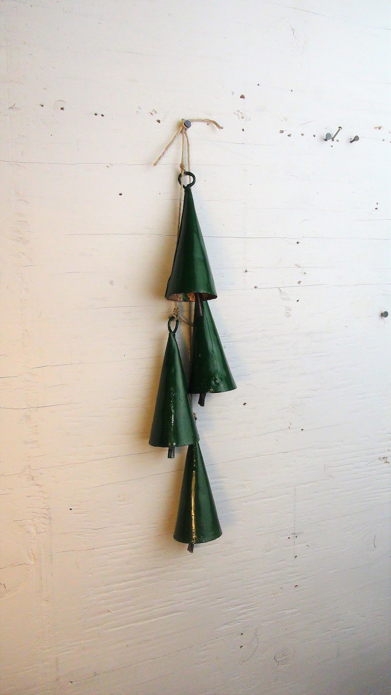 GREEN BELLS for Holiday Decoration-festive Green 3 Bells - Etsy