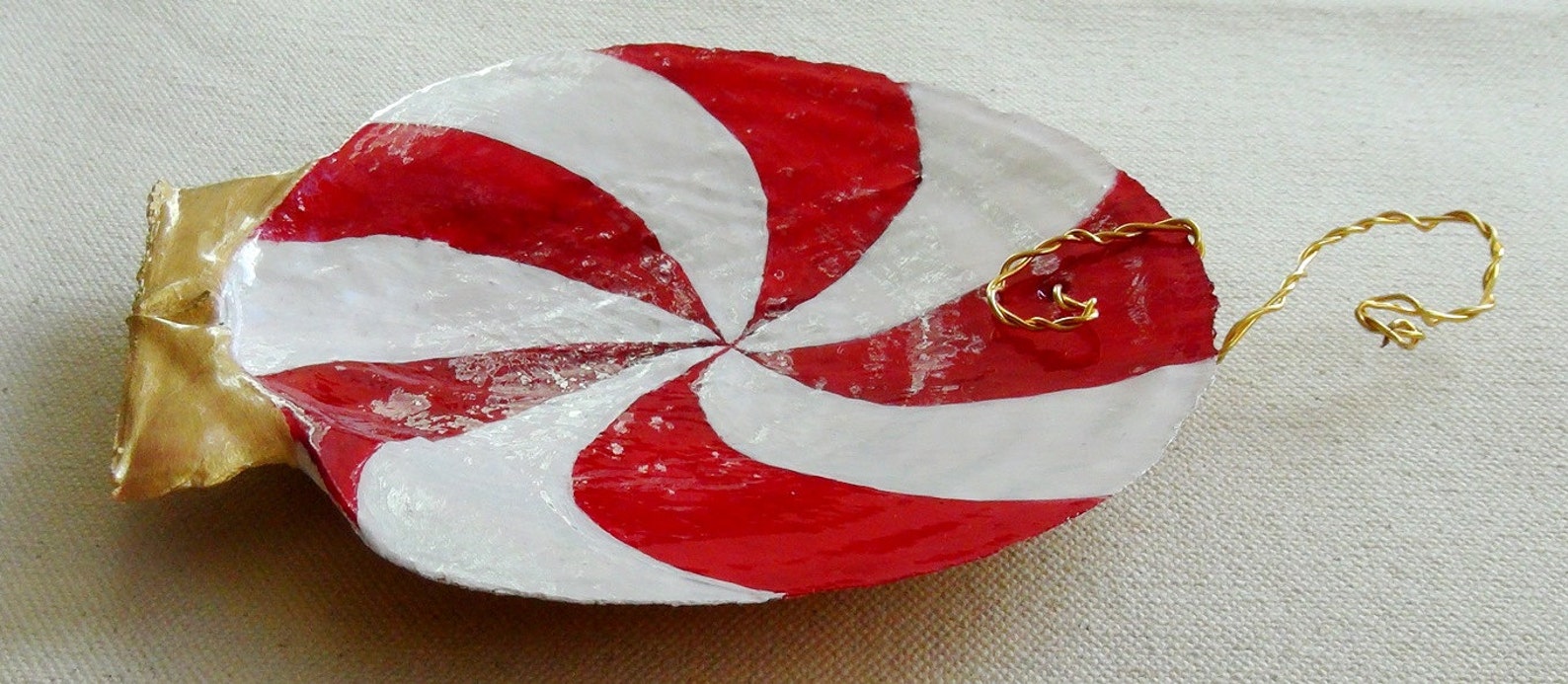 Hand Painted Scallop Shell Christmas Ornament Shell From - Etsy