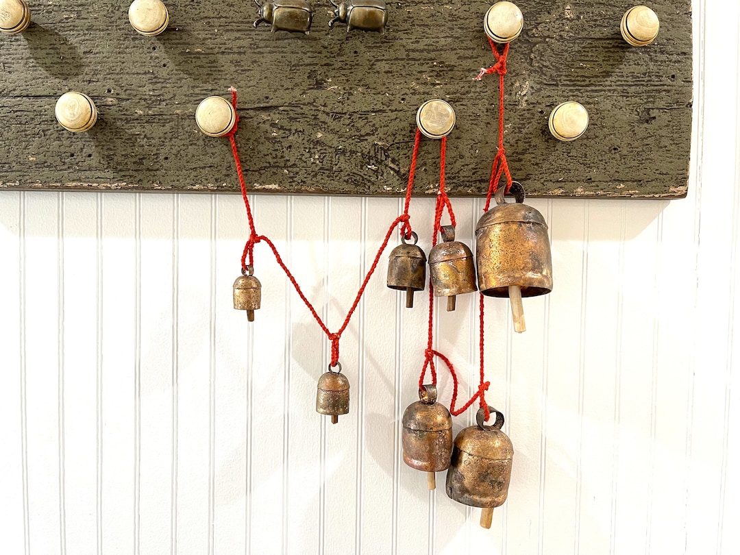 DRIP DROP Bells-in 2 Lengths-sets of 7 or 5 Rustic Farmhouse Bells in ...