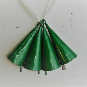 GREEN BELLS for Holiday Decoration-festive Green 3" Bells for Christmas ...