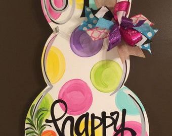 Bunny door hanger | Etsy