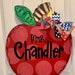 Teacher Door Hanger Apple - Etsy